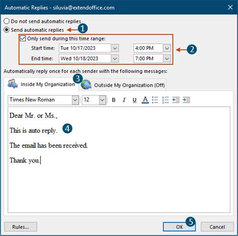 Outlookで不在時の自動返信を設定する(完全ガイド) Outlookで不在時の自動返信を設定する(完全ガイド)