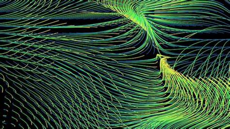 Premium Photo 3d Render Of Flow Field Visualization Lines Are Curled And Turbulence By Wind