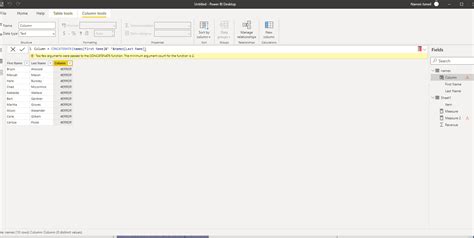 solved concatenate text with a space microsoft fabric community