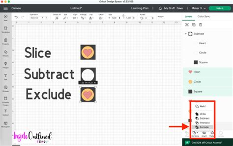 Cricut Design Space Updates Cricut Design Space Combine Tools Unite