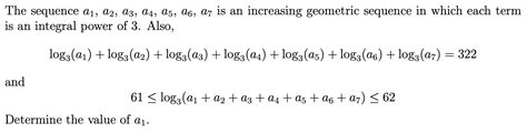 solved the sequence a1 a2 a3 a4 a5 a6 a7 ﻿is an increasing