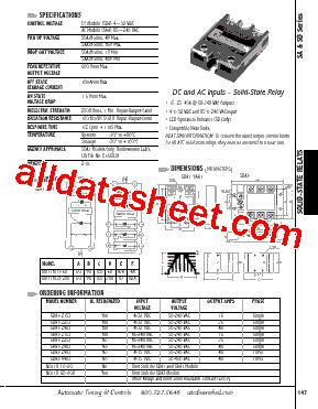 SDA3 240Z Datasheet PDF Automatic Timing Controls Inc