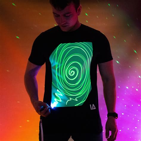 Led Shirts Canada Sound Activated Led T Shirt Glow In The Dark Light