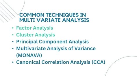 Multivariate Analysis Variable Presentation Ppt
