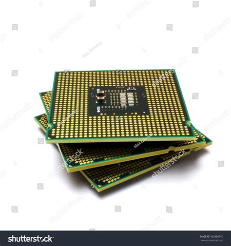 Central Processing Unit Cpu Microchip Isolated Stock Photo Shutterstock