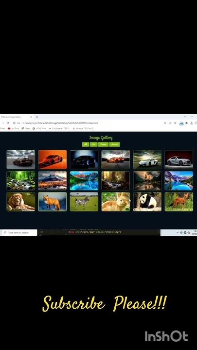 javascript searchable image gallery shorts shortvideo shortsfeed