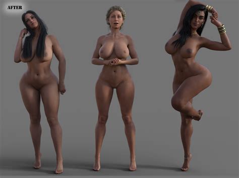 Rule 34 3d 3girls After Big Breasts Black Hair Blonde Hair Blue Eyes Breasts Brown Eyes