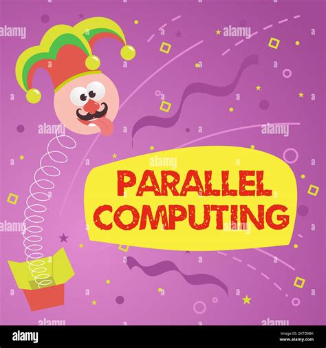 Conceptual Caption Parallel Computing Word Written On Simultaneous Calculation By Means Of