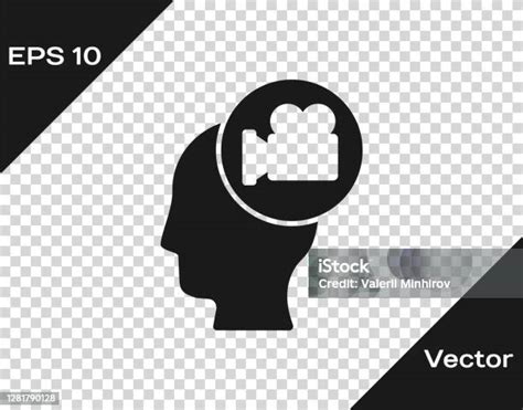 투명한 배경에 카메라 아이콘이 분리된 블랙 헤드 비디오 카메라 영화 기호입니다 필름 프로젝터 벡터 가정용 캠코더에 대한 스톡 벡터 아트 및 기타 이미지 Istock