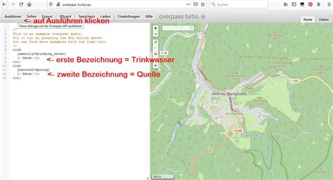 Der Gründel Mit Overpass Turbo Pois Aus Osm Laden 08 2020