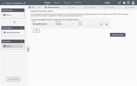 Nexmo Conditionals Connect Ipaas