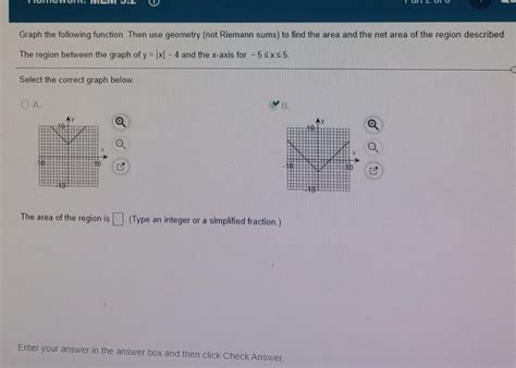 Solved Graph The Following Function Then Use Geometry Not
