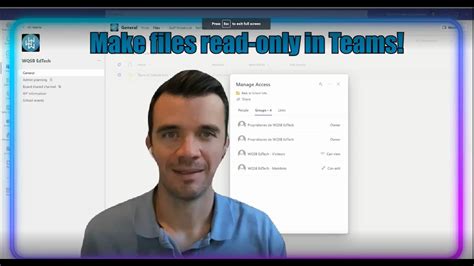 Make Files Read Only In Teams 2023 Youtube