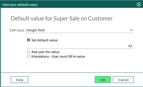 Configure ERP Connection SuperOffice Docs