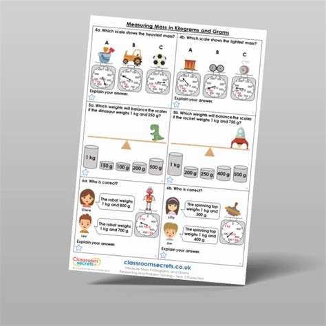 Year 3 Measure Mass In Kilograms And Grams Reasoning And Problem Solving Resource Classroom
