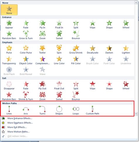 microsoft powerpoint how to move a shape across a ppt slide in a