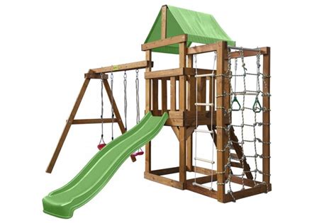 Деревянная детская площадка Babygarden Play 10, габариты 3,4 x 3.8 м ...