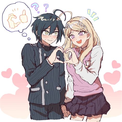 Saihara Shuichi And Akamatsu Kaede Danganronpa And 1 More Drawn By
