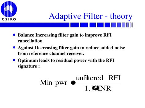 PPT Adaptive Filters For RFI Mitigation In Radioastronomy PowerPoint Presentation ID 9587541
