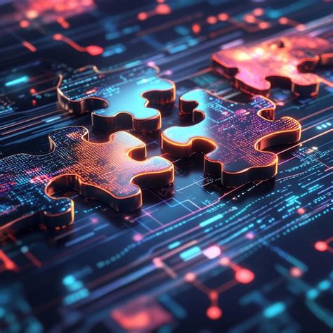 Digital Representation Of Api Integration Concept Premium Ai Generated Image