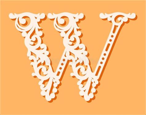 Laser Cut Initial Monogram Letters Template