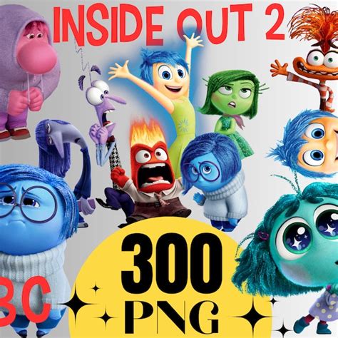 Inside Out Characters Clip Art Etsy
