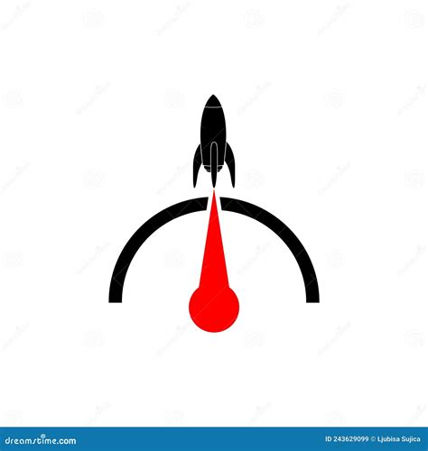 The Tachometer Speedometer And Indicator Icon Performance Measurement