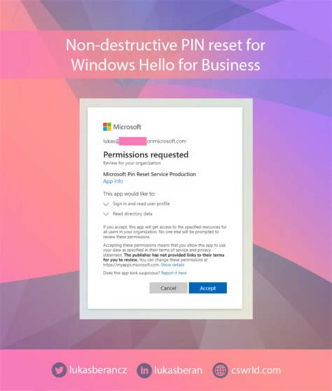 Allow PIN Reset For Windows Hello For Business Cybersecurity World