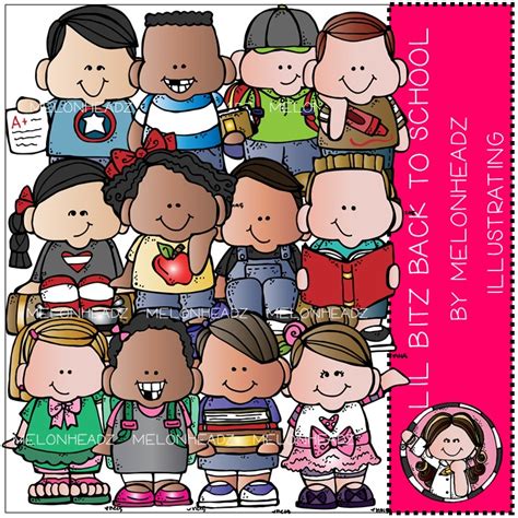 Lil Bitz Clip Art Back To School Melonheadz