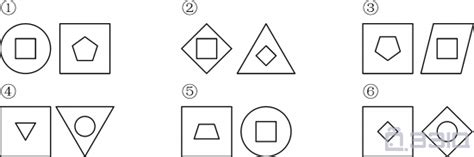 把下面的六个图形分为两类，使每一类图形都有各自的共同特征或规律，分类 533189 图形推理 逻辑思维 33iq