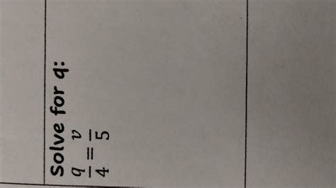 Solve For Q Brainly Com