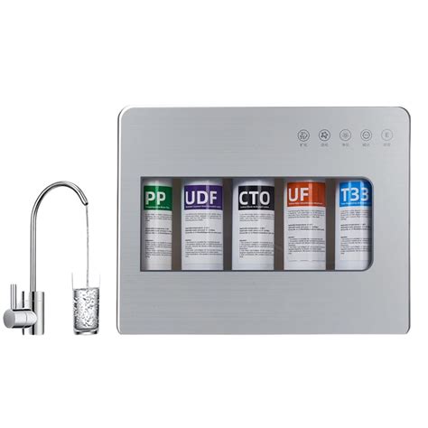 Филтърна система за вода с 5 патрона за битови нужди прецизност 0 01 микрона пречистване в