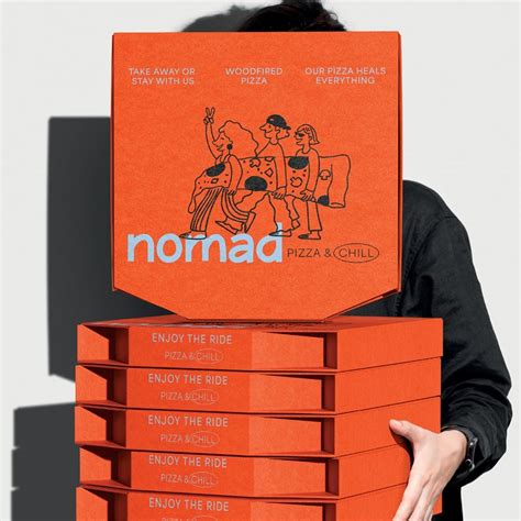 Logo Boat on Instagram: "🍕 Nomad Pizza Branding and Packaging Design ...