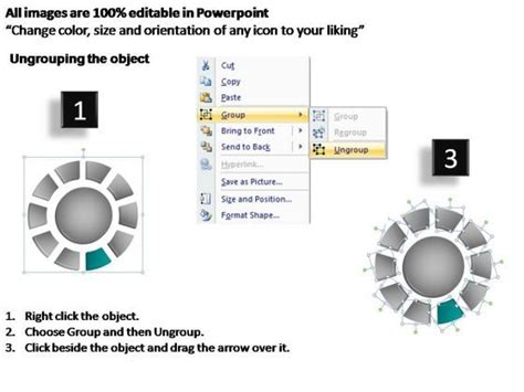 PowerPoint Template Chart Donut With Core Ppt Presentation Designs