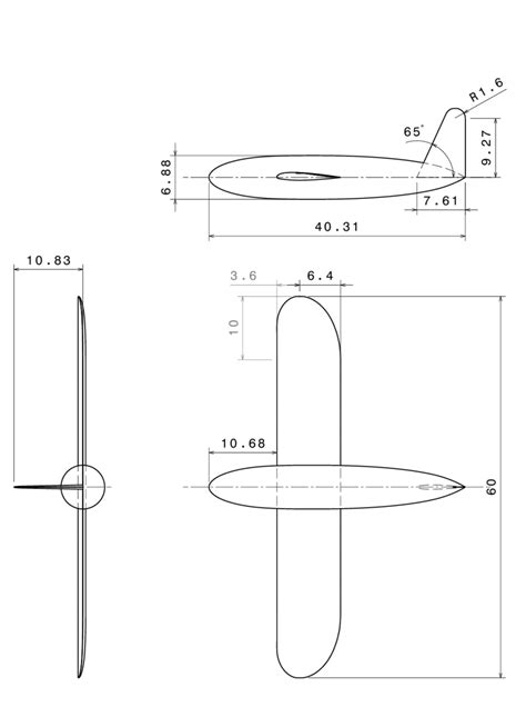 Cad Drafting From Catia Naca Report 730 High Wing Is Translated Up By