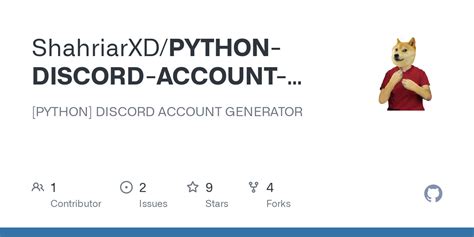 GitHub ShahriarXD PYTHON DISCORD ACCOUNT GENERATOR PYTHON DISCORD ACCOUNT GENERATOR