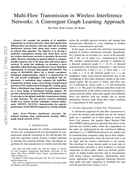 Multi Flow Transmission In Wireless Interference Networks A Convergent