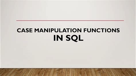 case manipulation functions in sql important interview questions on