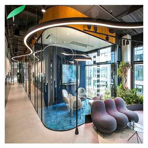 Curve Linear Light Pendant Custom Large LED Curve Linear Light Circular Ceiling LED Ring Pendant