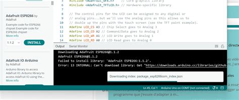probleme acces librairie bloqué sur ide 2 3 2 français arduino forum