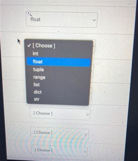 Solved Match The Type Each Python Snippet Will Output Chegg Com