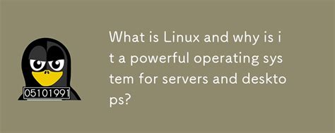 Linux是什麼，為什麼它是服務器和台式機的功能強大的操作系統？ Linux運維 Php中文網
