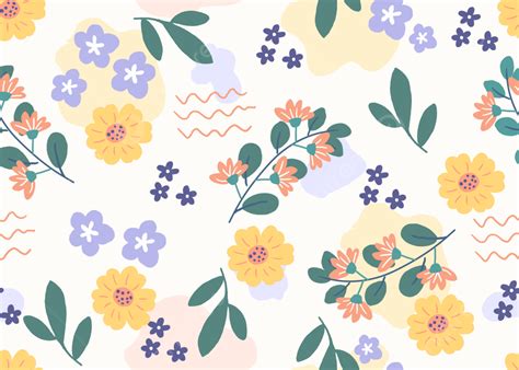 Abstract Seamless Plant Pattern Background Abstract Shape Plant Background Image And