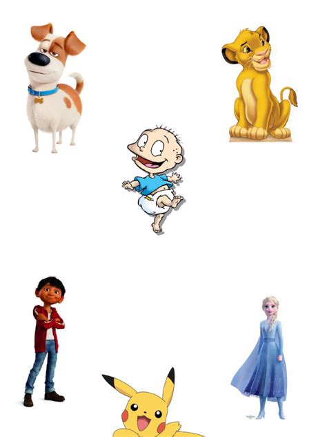 Identifying Or Matching Cartoon Characters Pdf