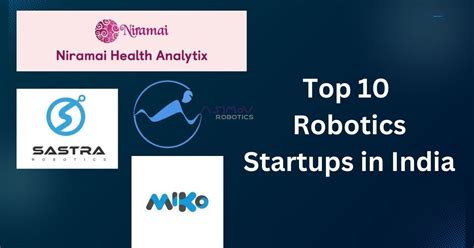 top 10 robotics startups in india