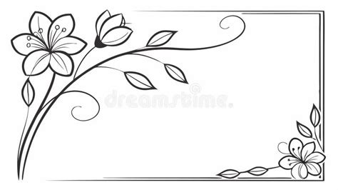 decorative corner design with floral elements ornamental border vector design generative ai