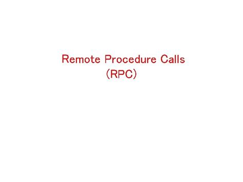 Introduction To Distributed Systems Slides For Csci 3171