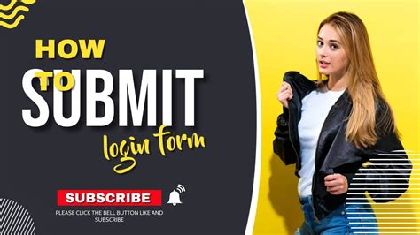 How To Submit Login Form To Send Request To Backend For Jwt Token Youtube