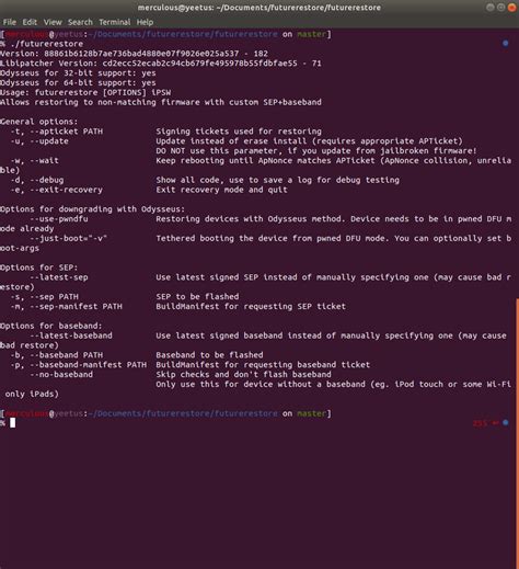 Tutorial Compiling Futurerestore For Linux With Libipatcher Support