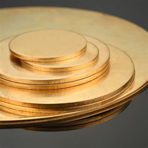 Thick 050811523mm Dia 10~200mm H62 Solid Brass Discs Plate